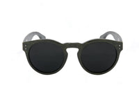 Olive Green Brushed Solid Bamboo Wood Sunglasses - ShadeTree Sunglasses